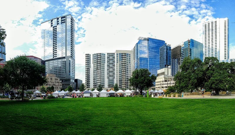 W centrum Austin Teksas zdjęcie editorial. Obraz złożonej z budynki ...