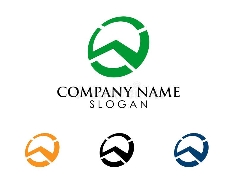 W circle font logo 2 stock vector. Illustration of abstract - 302085759