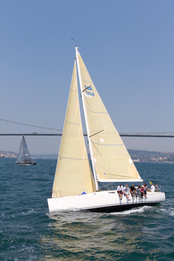 Yacht stock photo. Image of travel, maneuvering, navigation - 7114930