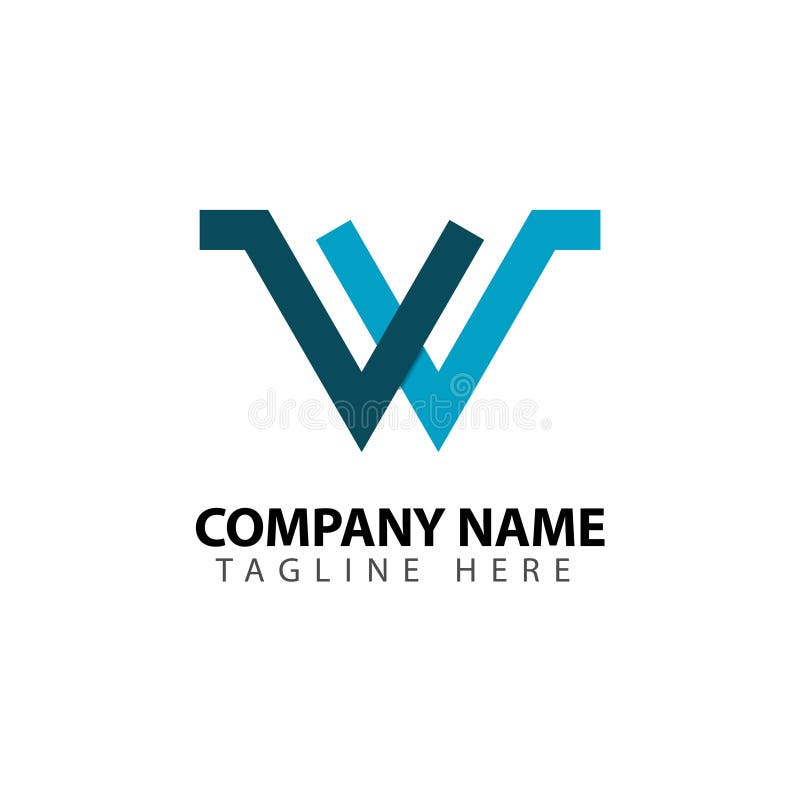 W Company Logo Vector Template Design Illustration Stock Vector ...
