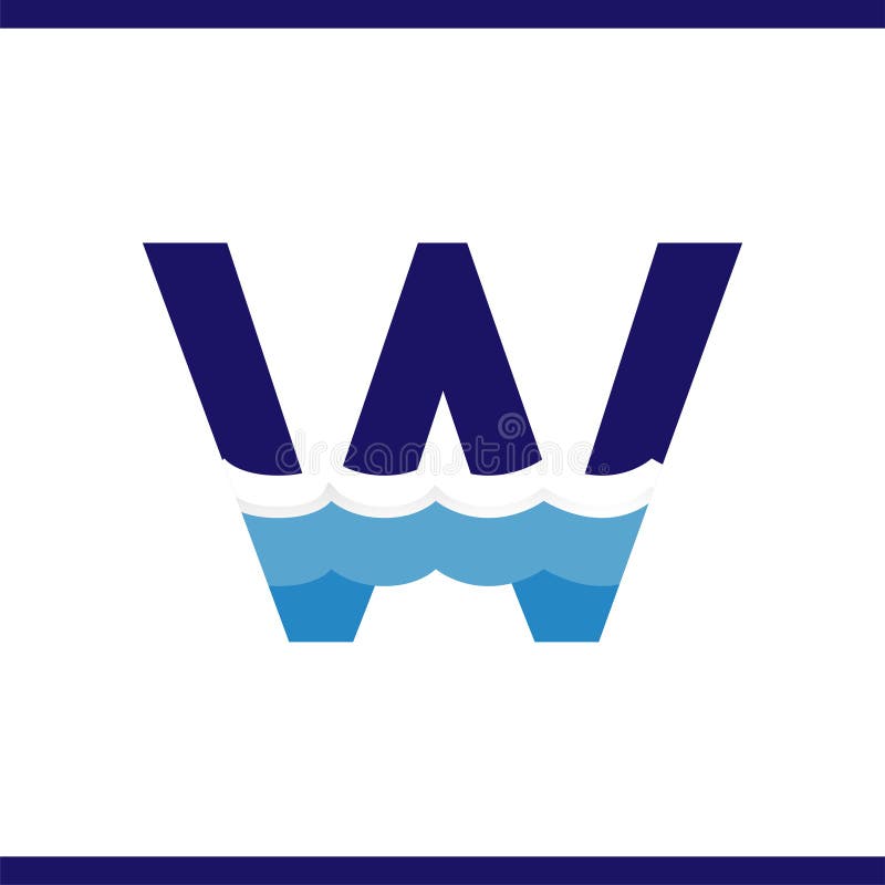 Letter W Wave Stock Illustrations – 840 Letter W Wave Stock ...