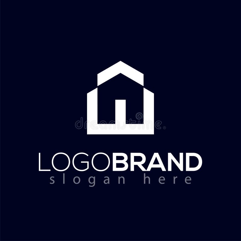 W Letter Home Logo Element. Home Logo Template Stock Vector ...