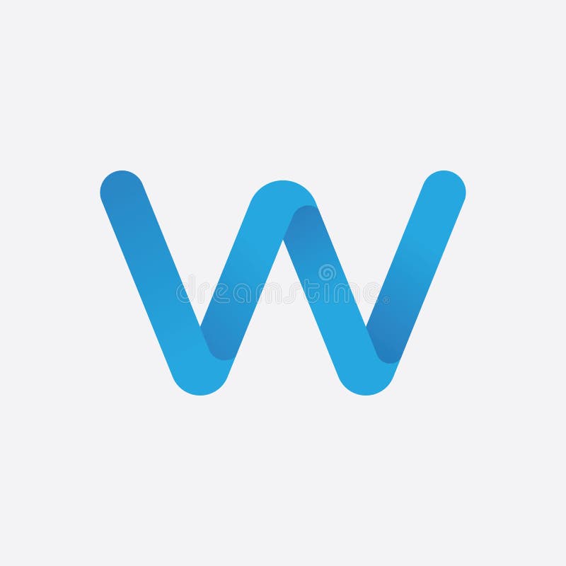 Dynamic Wavy Letter W Logo Stock Illustrations – 19 Dynamic Wavy Letter ...