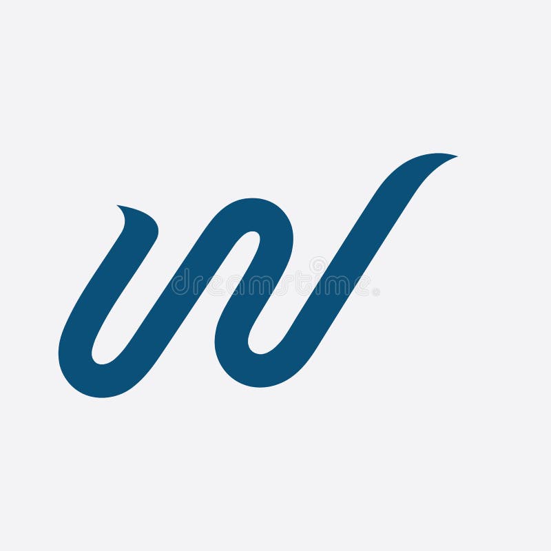 Dynamic Wavy Letter W Logo Stock Illustrations – 19 Dynamic Wavy Letter ...