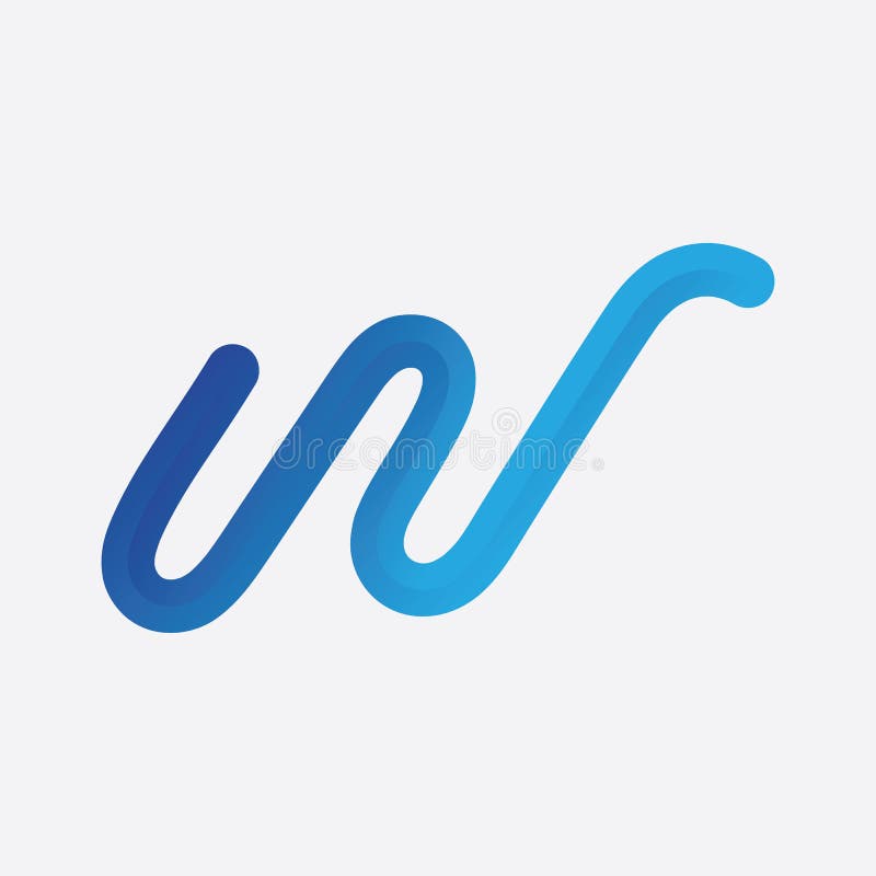 Dynamic Wavy Letter W Logo Stock Illustrations – 19 Dynamic Wavy Letter ...