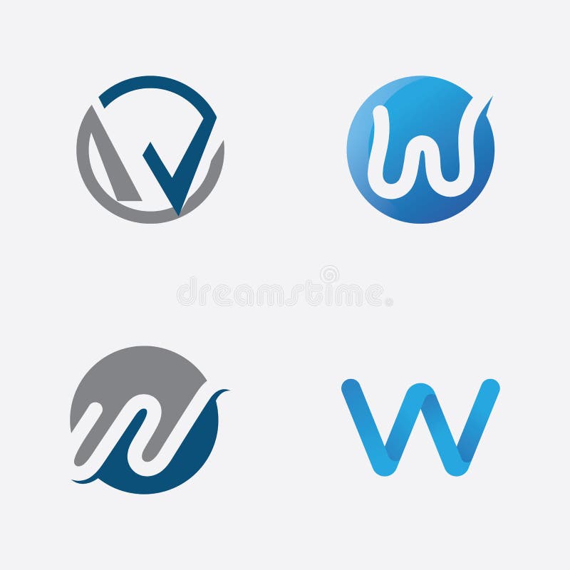 Dynamic Wavy Letter W Logo Stock Illustrations – 19 Dynamic Wavy Letter ...