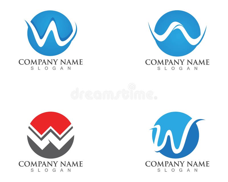 W letter logos stock vector. Illustration of geometric - 117986282