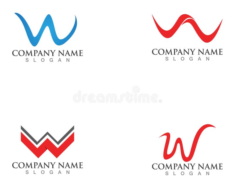 W letter logos stock vector. Illustration of success - 117986286
