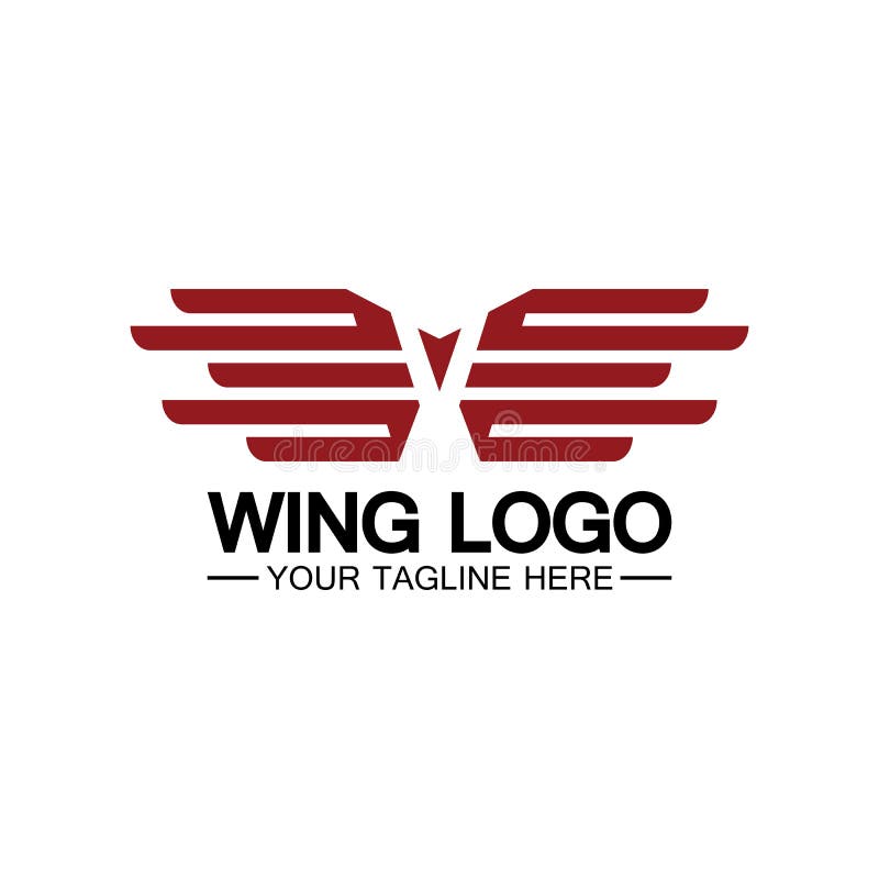 W Letter for Wings Logo Design, Combination W Letter and Wings Stock ...