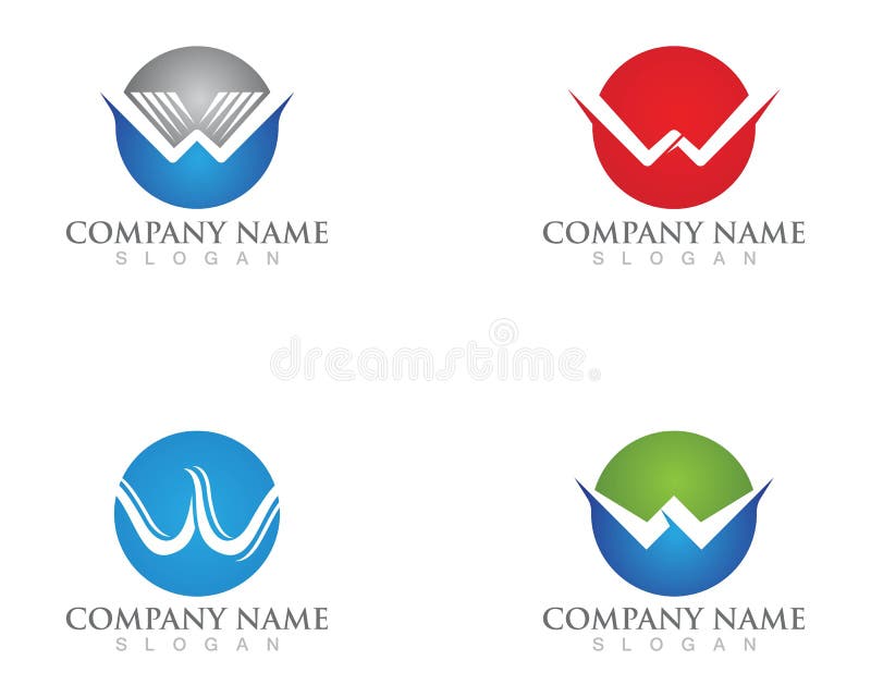 W Logo Business Logo and Symbols Stock Illustration - Illustration of ...
