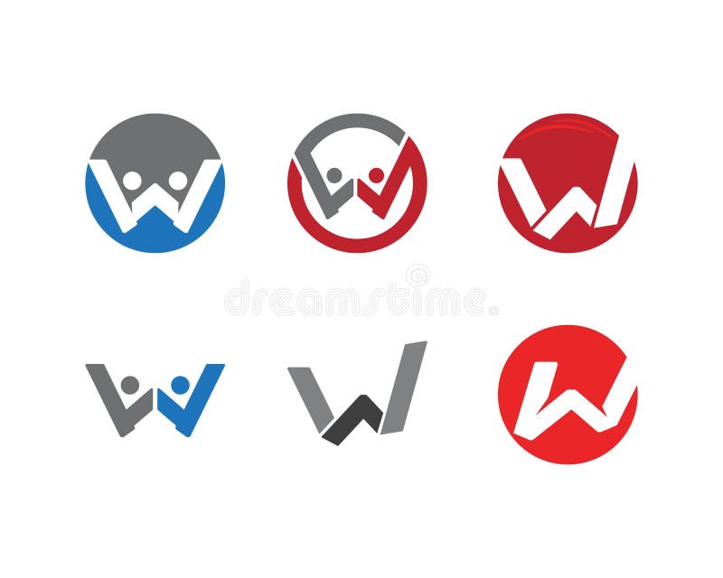 W Logo Symbols stock vector. Illustration of sign, modern - 213111725