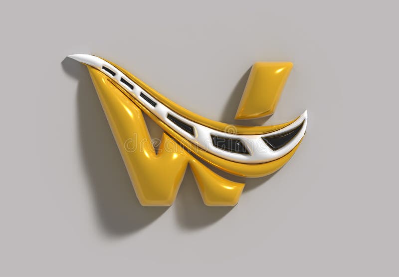 W Logo Way Branding Identity Corporate 3D Logo Design Stock ...