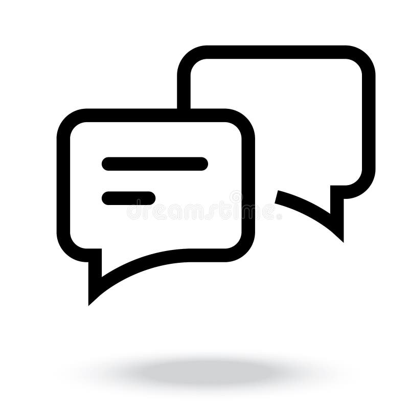 Communication Icon.speak Icon Vector Stock Vector - Illustration of ...