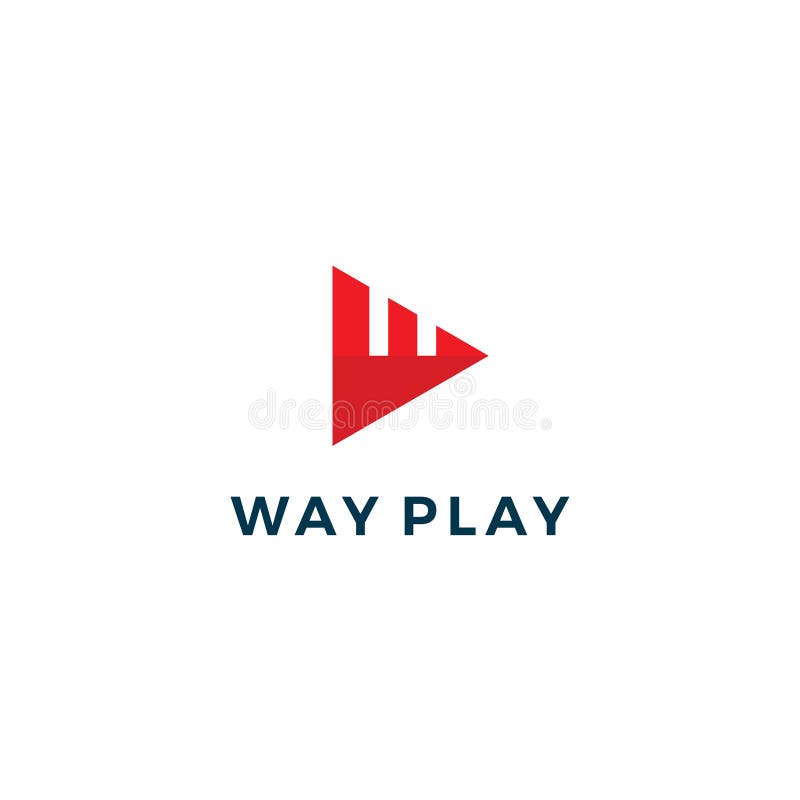 W Play Logo Design. Letter W Logo Stock Vector - Illustration of ...