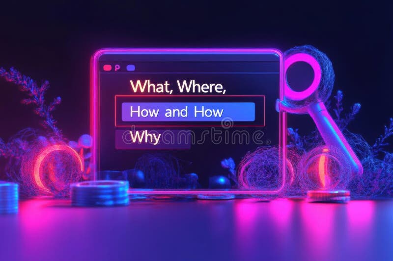 The 5 W S, Unveiling the Secrets of Digital Marketing Stock Image ...