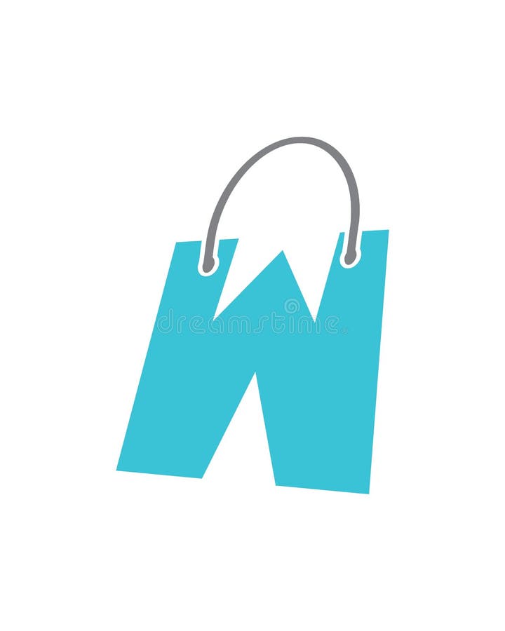 W Shopping Bag Logo , Store Logo Vector Stock Illustration ...