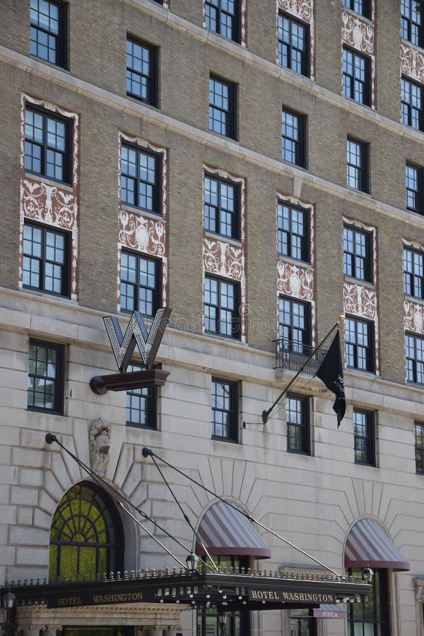 W Washington DC Hotel editorial stock image. Image of american - 70808719