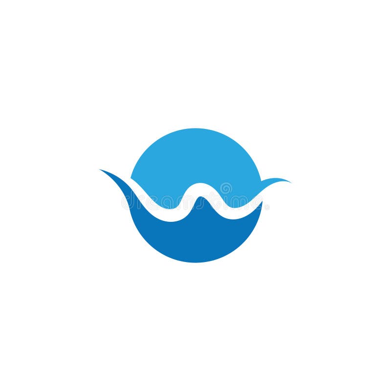 W Water Wave Logo Template Vector Stock Illustration - Illustration of ...