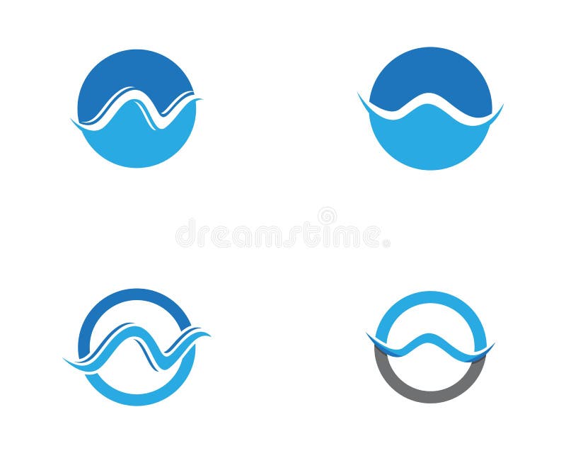 W Wave Logo Template Vector Design Illustration Stock Illustration ...