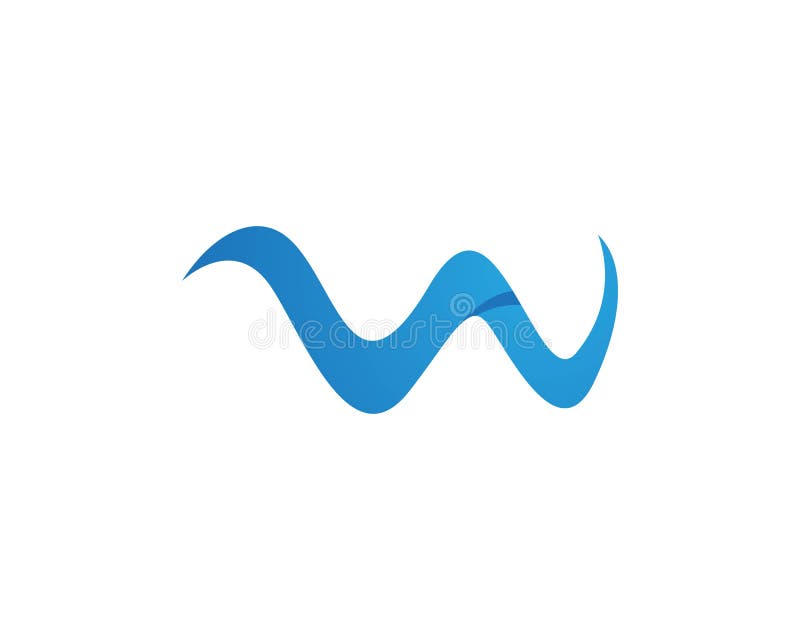 W Wave Logos and Symbols Vector Stock Vector - Illustration of liquid ...