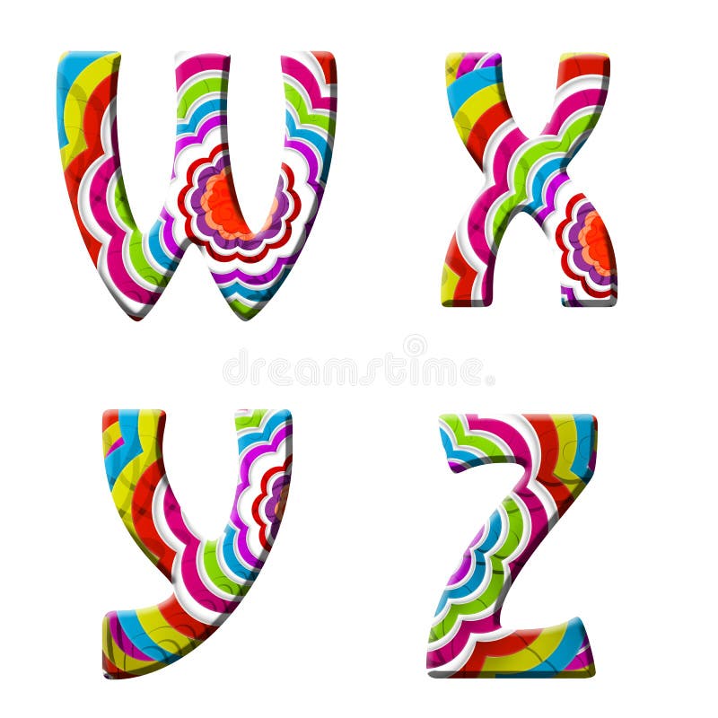 Wave font. Vector alphabet stock vector. Illustration of graphic ...