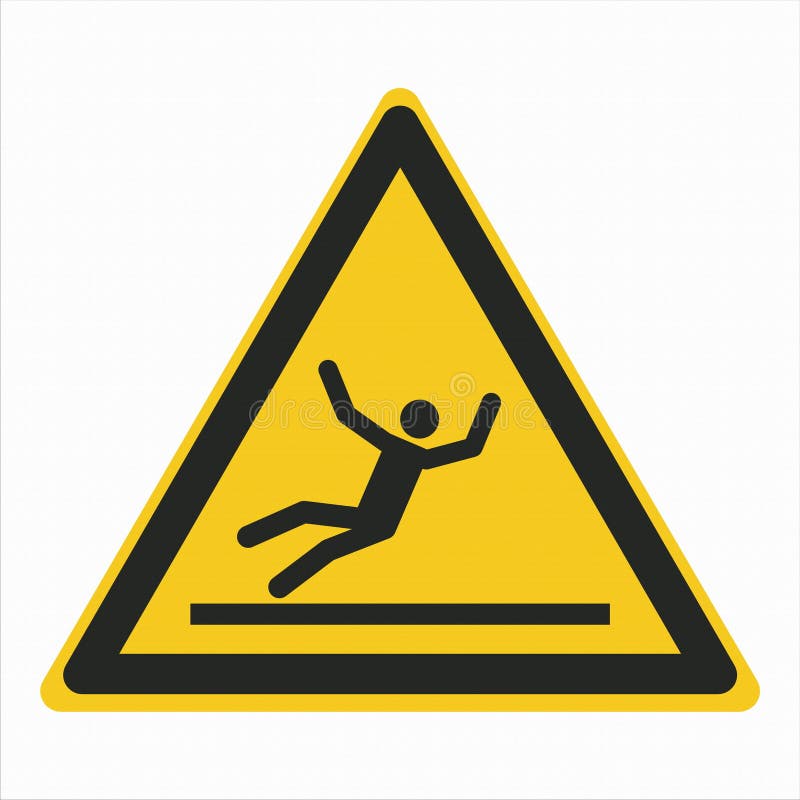 W011 ISO 7010 Registered Safety Signs Warnings Slippery Surface Stock ...