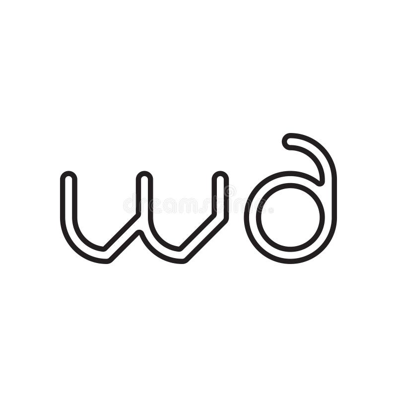 Wa Initial Letter Vector Logo Icon Stock Vector - Illustration of ...