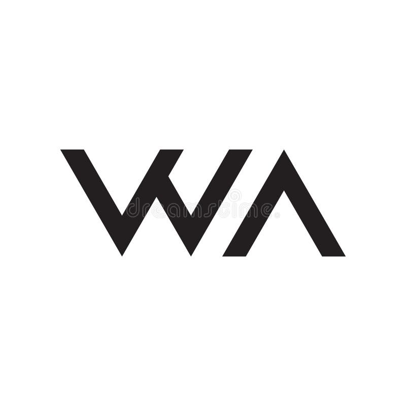 Wa Initial Letter Vector Logo Icon Stock Vector - Illustration of ...