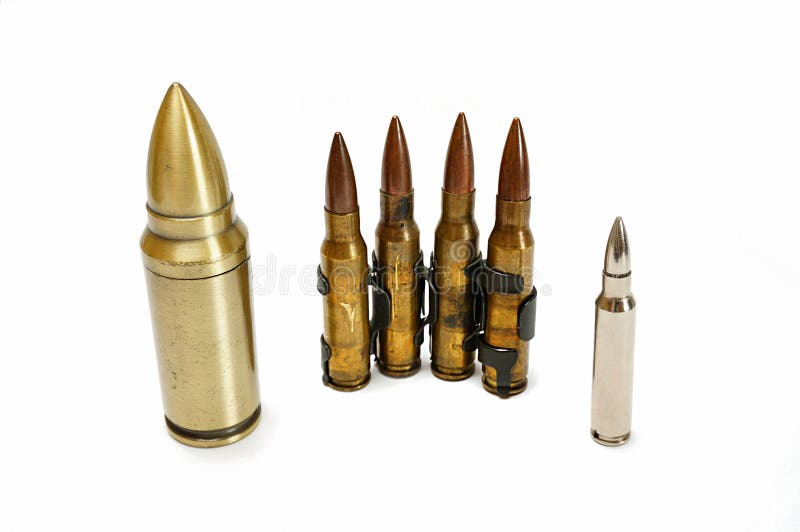 Waaier Van Verschillende Munitie Stock Foto - Image of munitie, slag ...