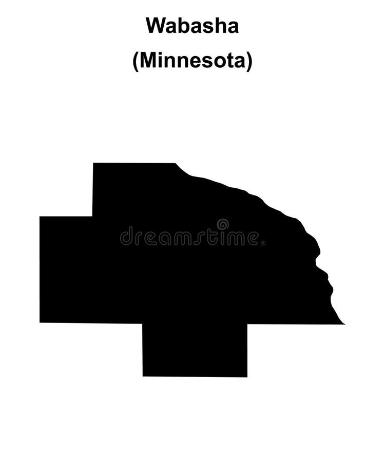 Wabasha outline map stock illustration. Illustration of isolated ...