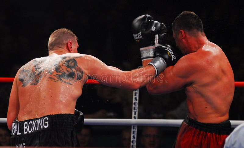 Wach Catches Fields Heavyweight Boxing Editorial Stock Image - Image of ...