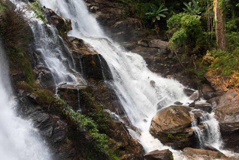 Wachirathan waterfall stock image. Image of river, jungle - 165072659