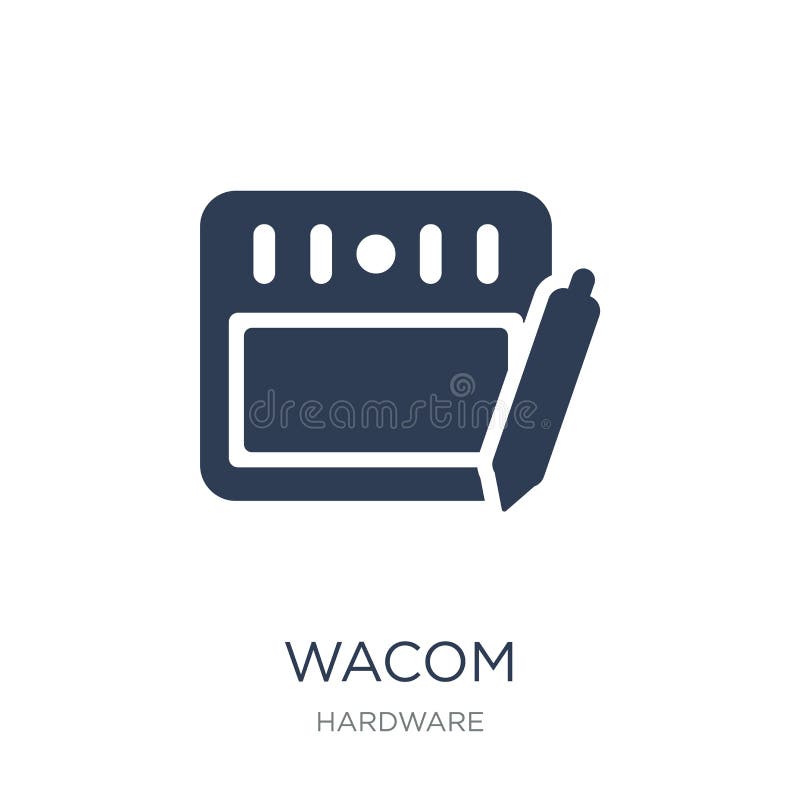 Wacom Icon Vector. Trendy Flat Wacom Icon from Hardware Collection Isolated on White Background ...