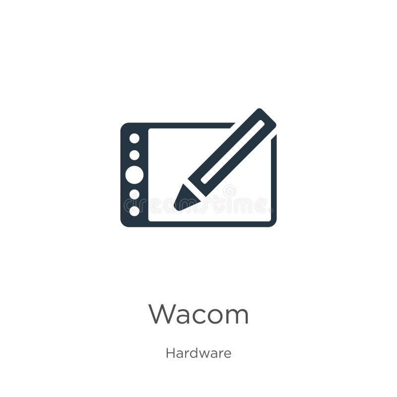 Wacom Icon Vector. Trendy Flat Wacom Icon from Hardware Collection ...