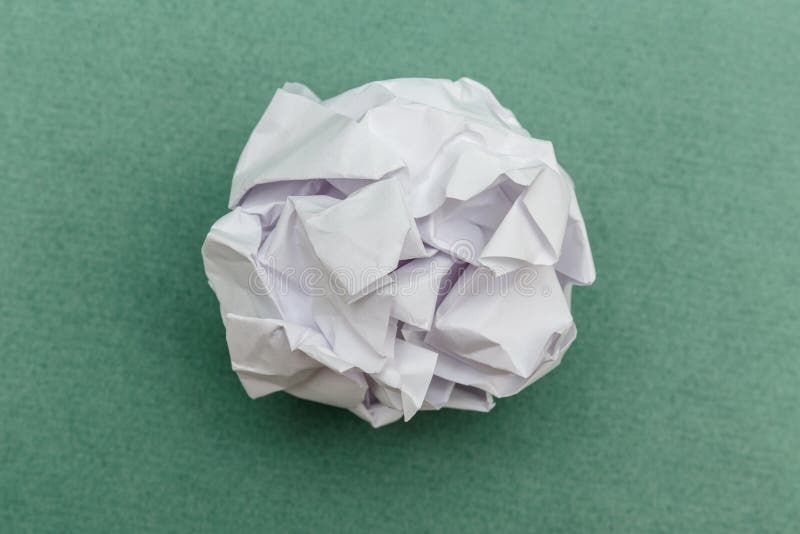 Wad of crumpled paper stock image. Image of sheet, damaged - 159187965