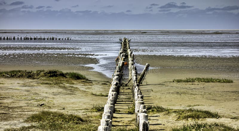 Wadden Overzees Van Het Eiland Mando, Denemarken Stock Foto - Image of ...