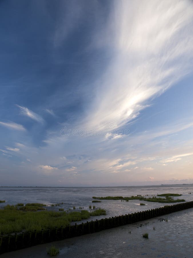 Wadden Sea - German North Sea Coast Stock Photo - Image of cloud ...