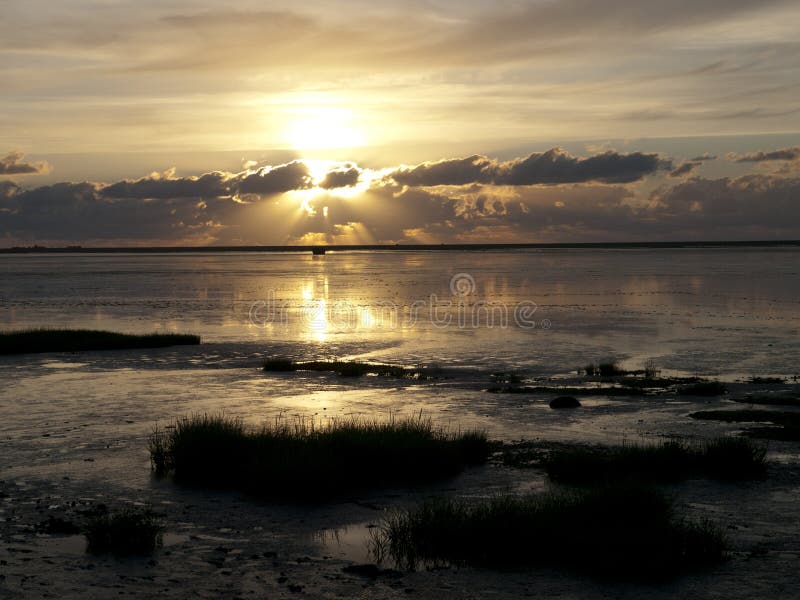 Wadden Sea - German North Sea Coast Stock Image - Image of ...