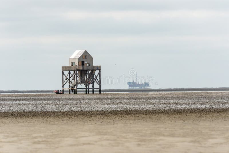 Waddenzee in the Netherlands Stock Photo - Image of replicas, reserve ...