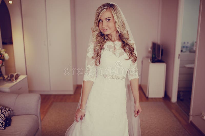 Wadding day HD stock photo. Image of hairstyle, summer - 61582060