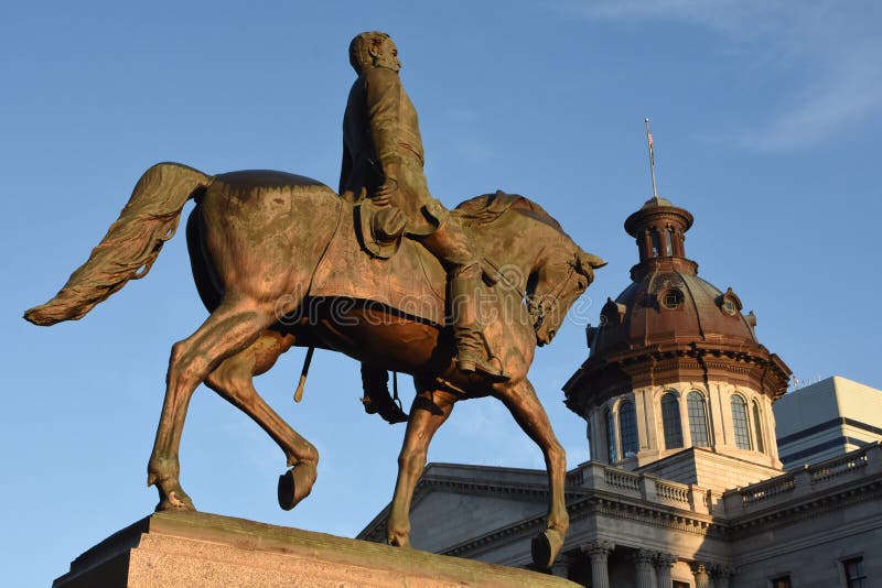 Wade Hampton III Monument on the SC State House Grounds Editorial ...