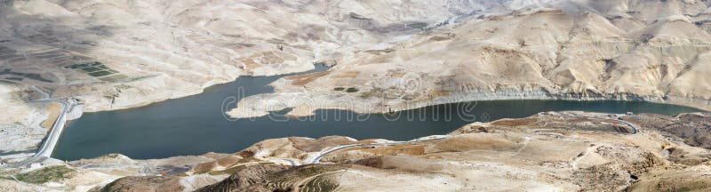 Wadi Al Mujib water dam stock image. Image of climate - 23632531