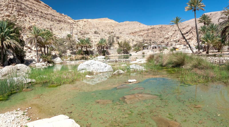 Wadi Bani Khalid - Omani Desert - Sultanate of Oman Stock Photo - Image ...