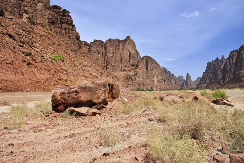 Wadi Disah, Al Shaq Canyon, Saudi Arabia Stock Image - Image of canyon ...