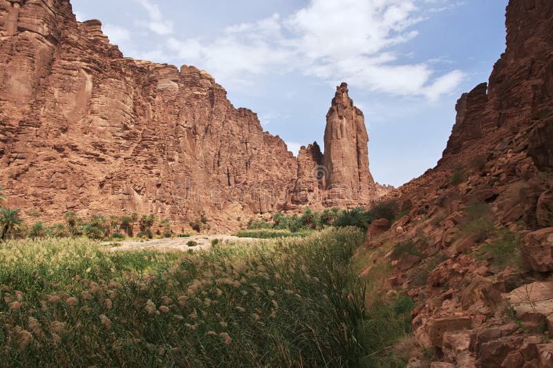 Wadi Disah, Al Shaq Canyon, Saudi Arabia Stock Photo - Image of desert ...