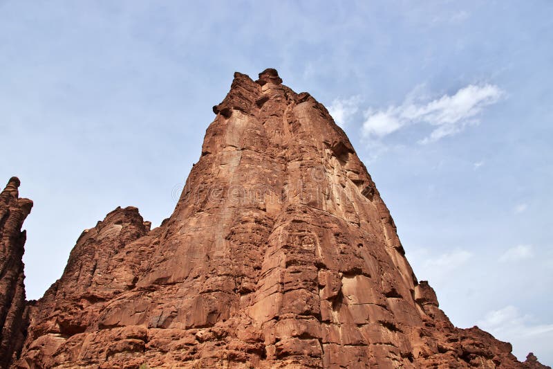 Wadi Disah, Al Shaq Canyon, Saudi Arabia Stock Image - Image of palm ...