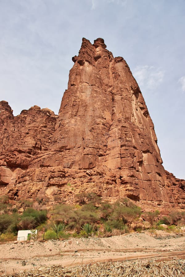 Wadi Disah, Al Shaq Canyon, Saudi Arabia Stock Photo - Image of palm ...