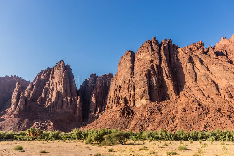 Wadi Disah Canyon, Saudi Arab Stock Photo - Image of scenic, hiking ...