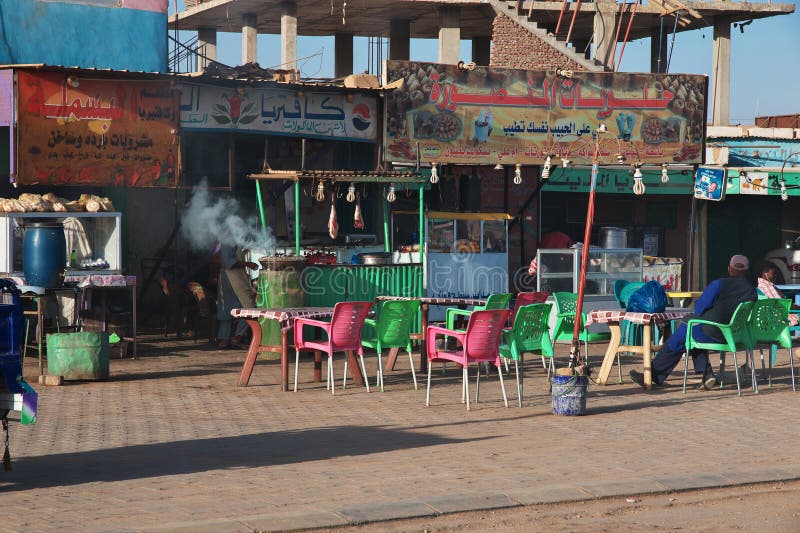 Wadi Halfa, Sudan - 23 Feb 2017: the Town of Wadi Halfa on the Border ...