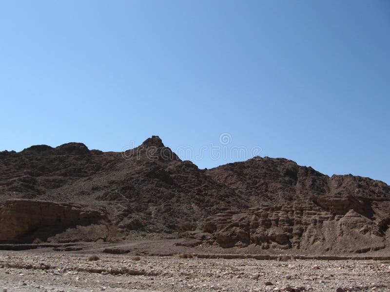 Wadi and mountains stock photo. Image of wadi, brown - 31337436